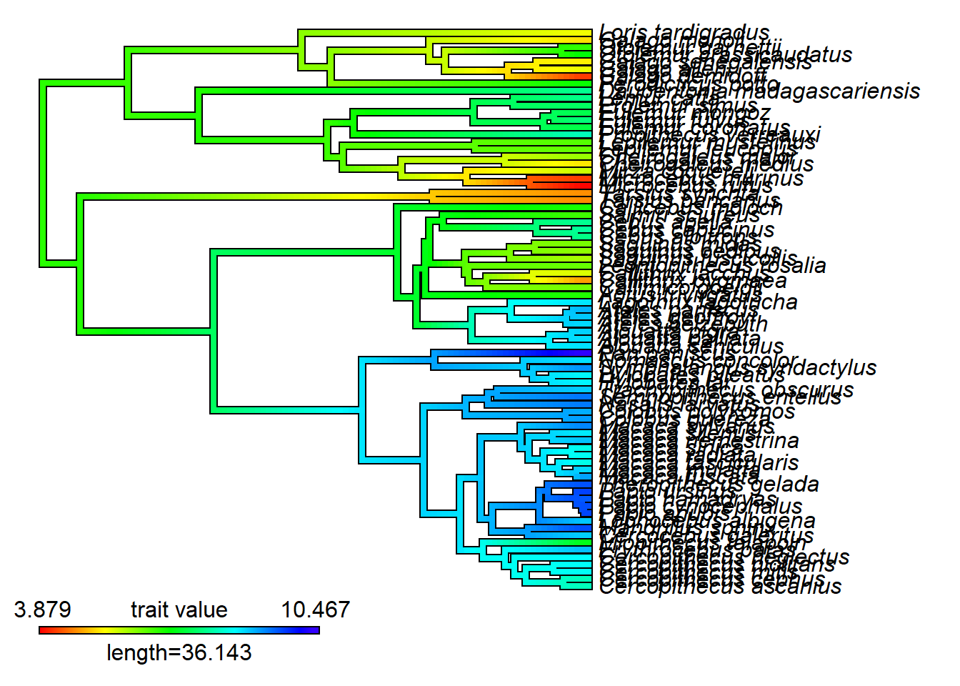 Capítulo 21 Modelos para evolução de fenótipos contínuos | Manual de ...